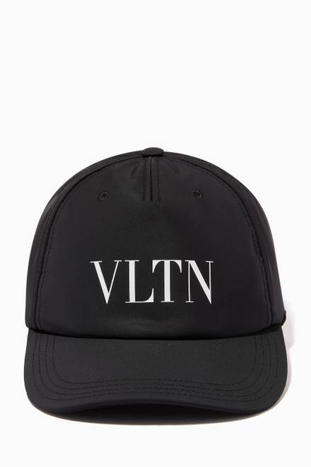 Shop Valentino Black Valentino Garavani VLTN Bucket Hat in Nylon for ...