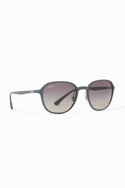 Shop Ray-Ban Blue RB4341 Chromance Sunglasses in Acetate for Men ...